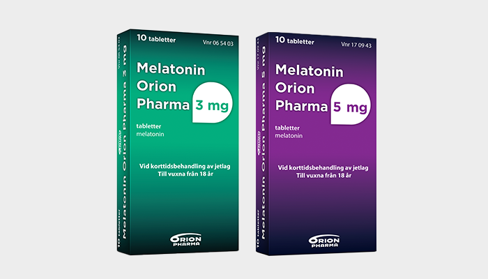 Melatonin Orion Pharma 3 mg och 5 mg | Jetlag Melatonin Orion Pharma 3 mg och 5 mg | Jetlag